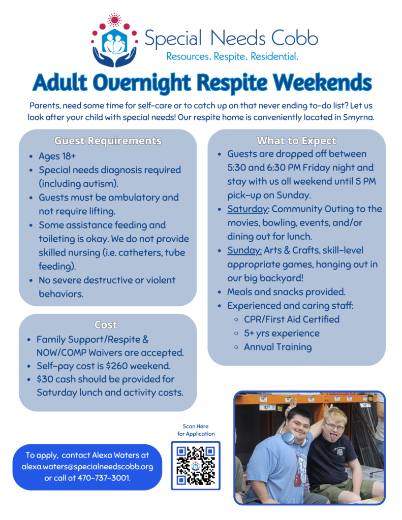 Respite – Special Needs Cobb